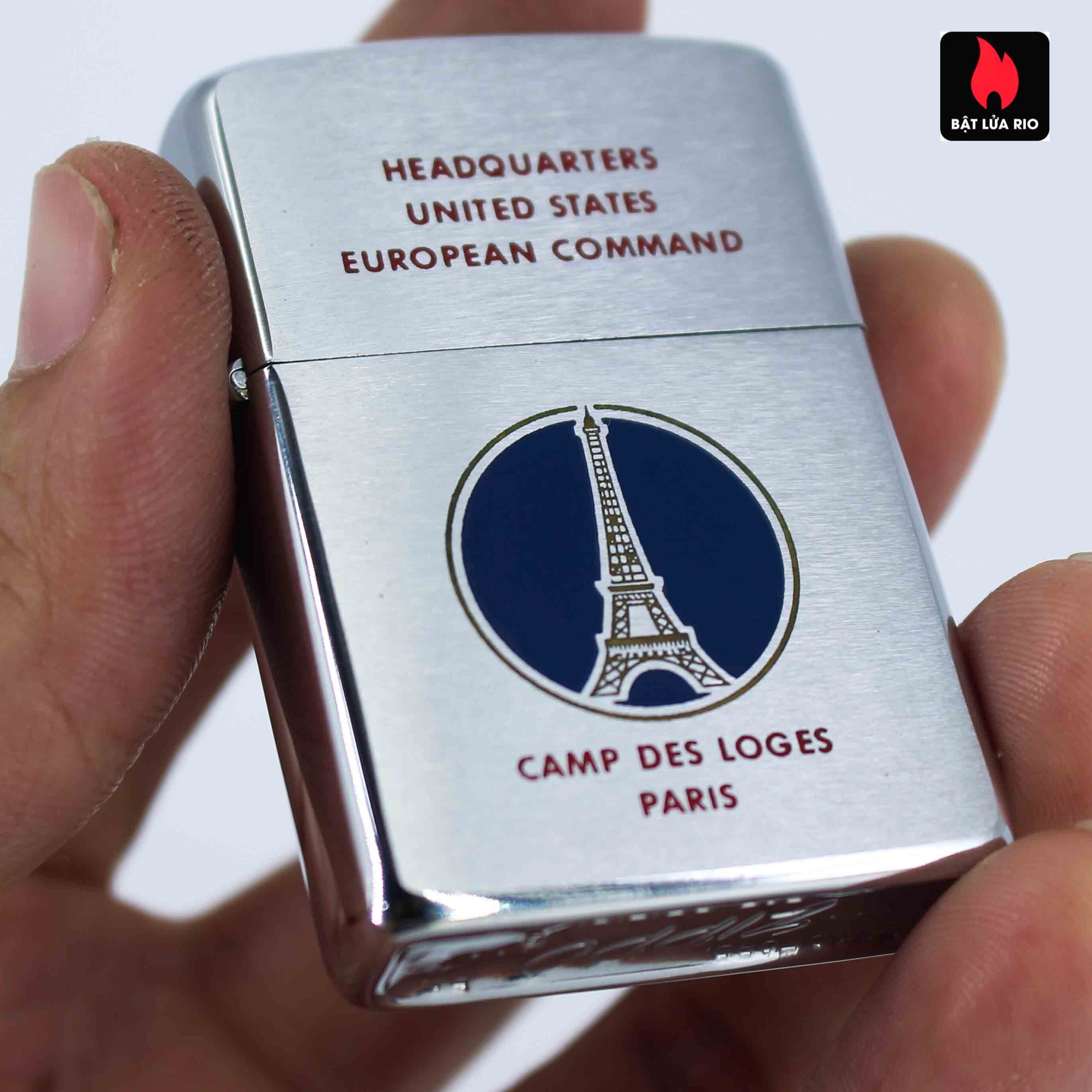 Zippo Xưa 1958 - Camp Des Loges Paris - Headquartes United States ...