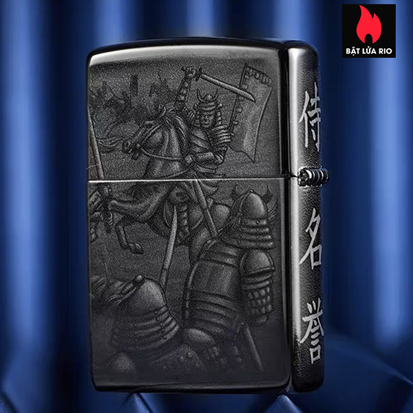 Zippo 49292 - Zippo Knight Fight Design High Polish Black