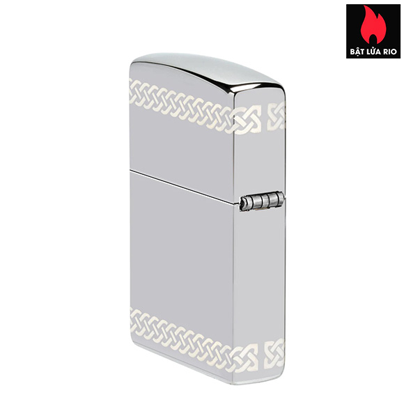 Zippo 48586 - Zippo Laser 360° Clover Design High Polish Chrome