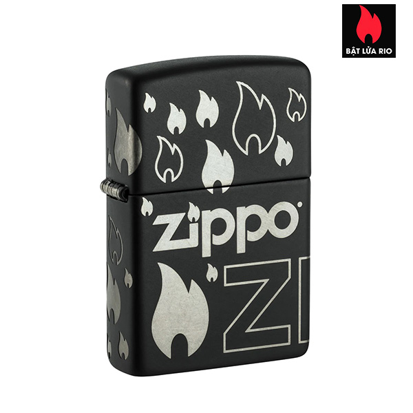 Zippo 48908 - Zippo Design Laser 360° Black Matte