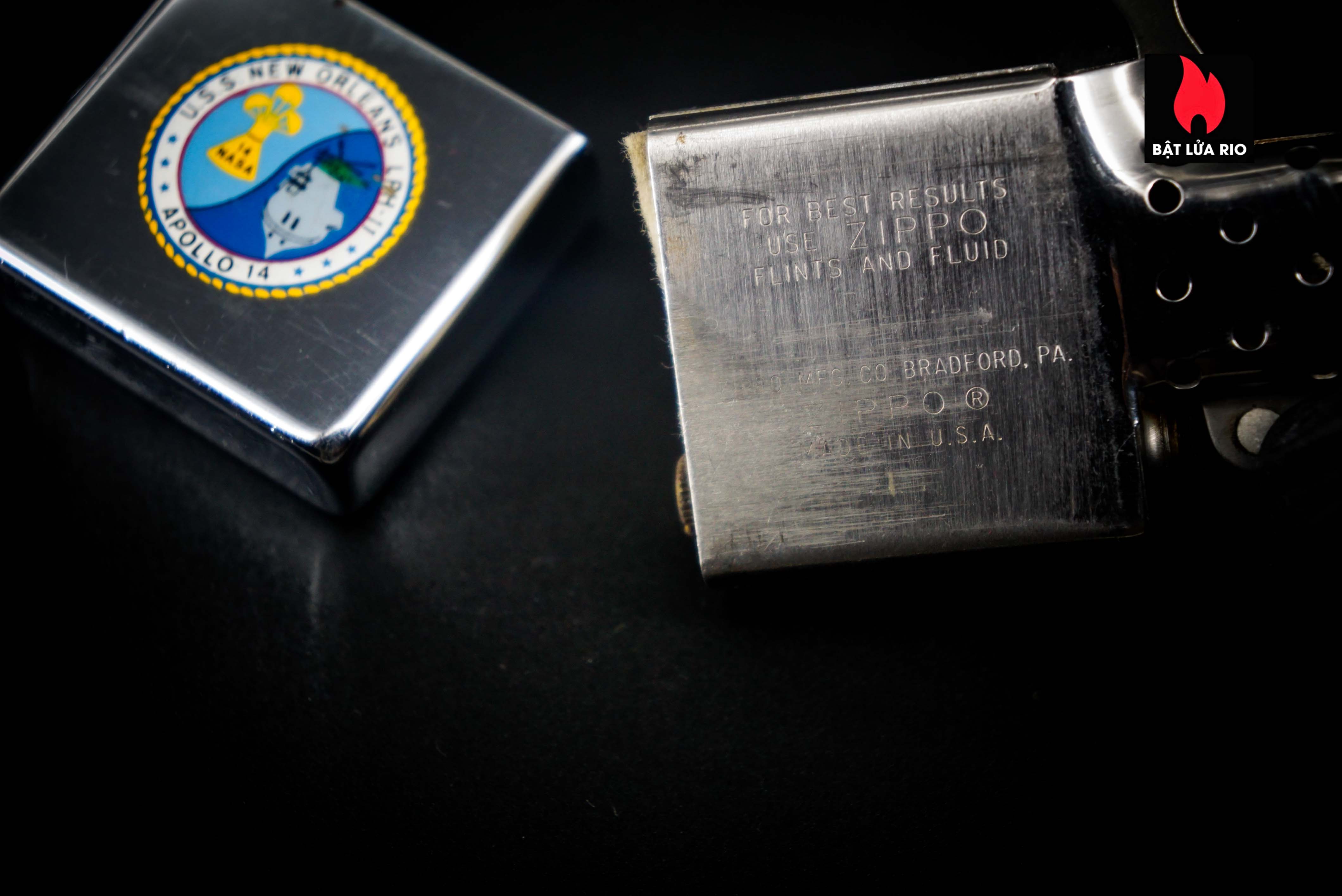 Zippo Xưa 1971 – Uss New Orleans LPH-1 – Apollo 14 – Town & Country