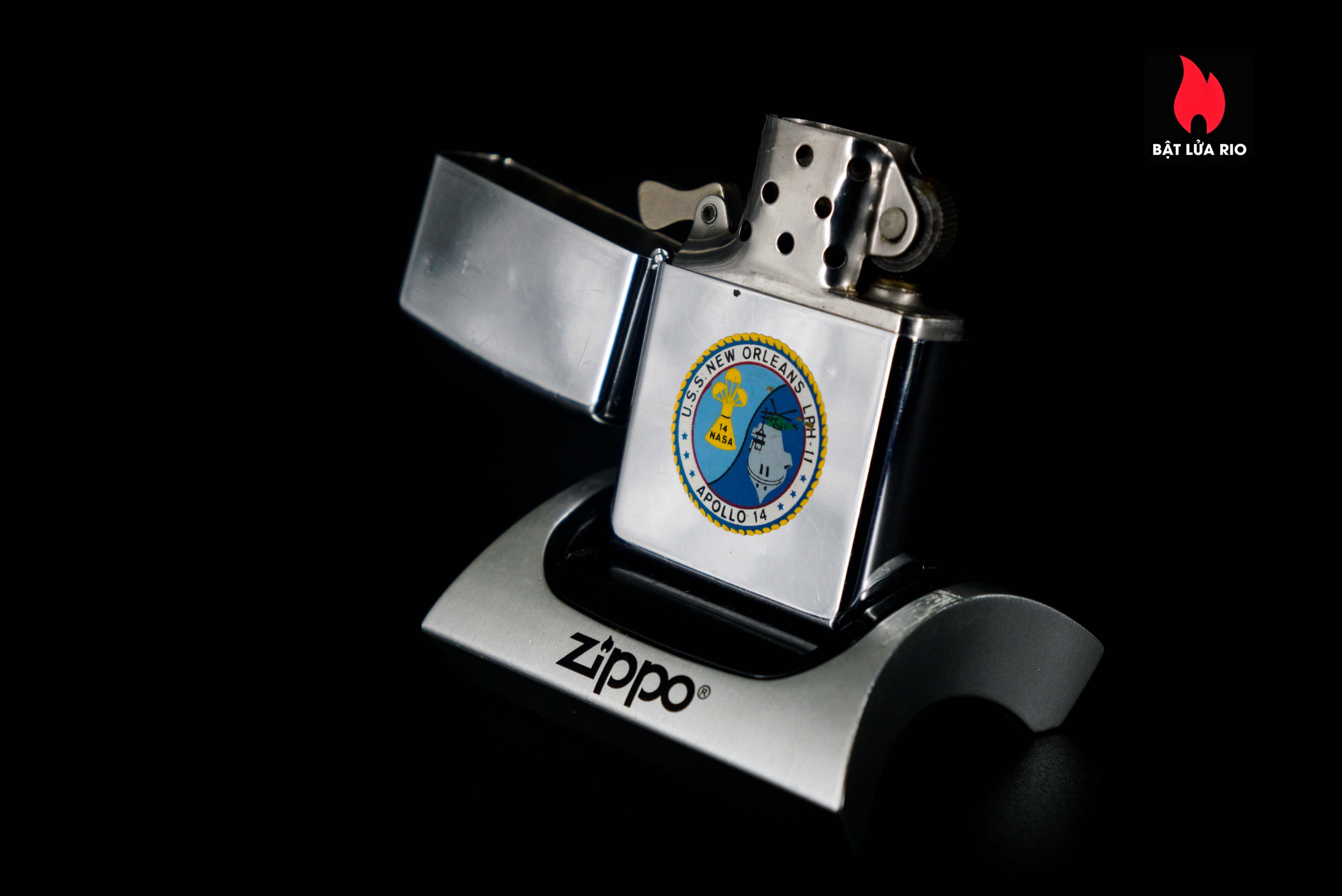 Zippo Xưa 1971 – Uss New Orleans LPH-1 – Apollo 14 – Town & Country