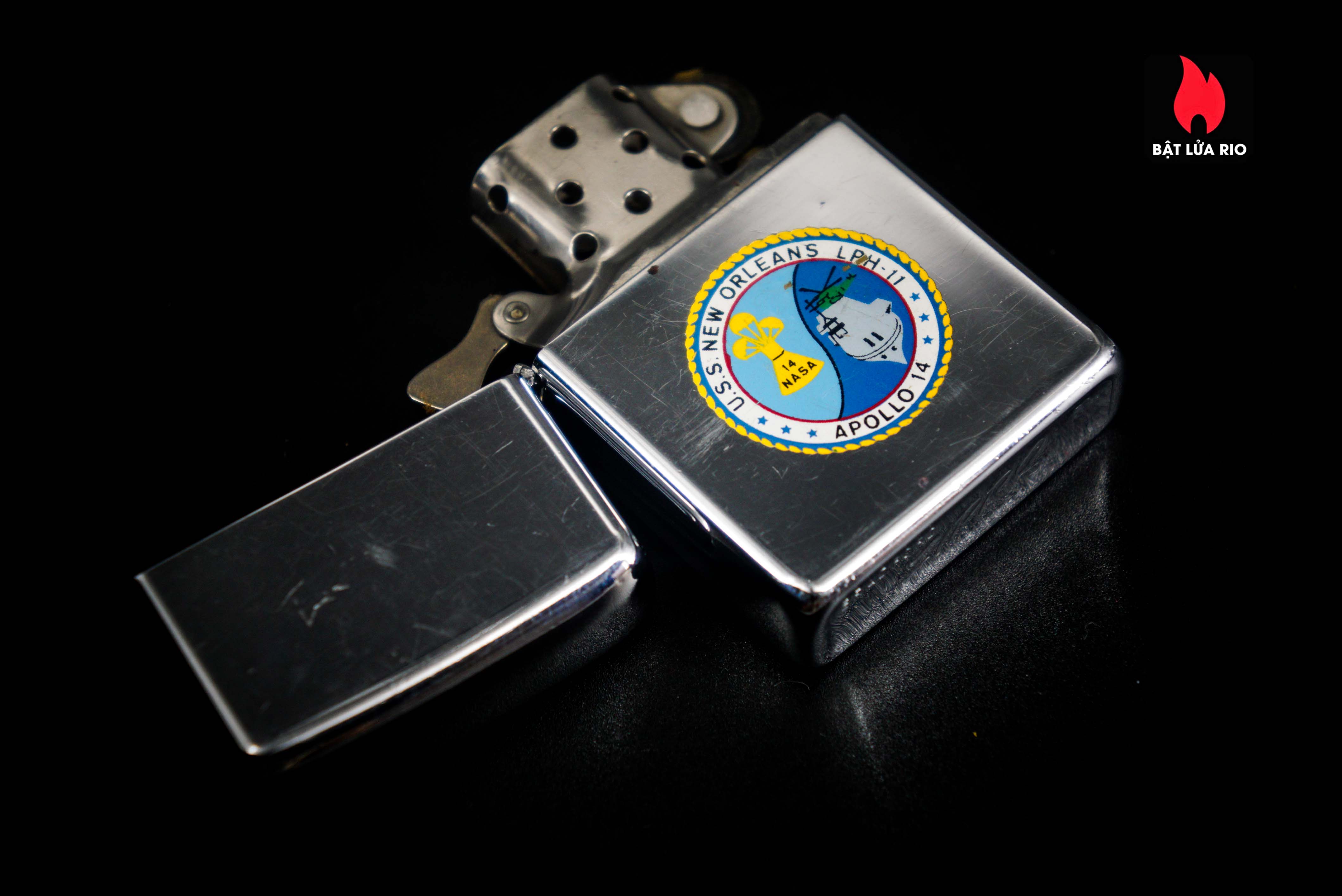Zippo Xưa 1971 – Uss New Orleans LPH-1 – Apollo 14 – Town & Country
