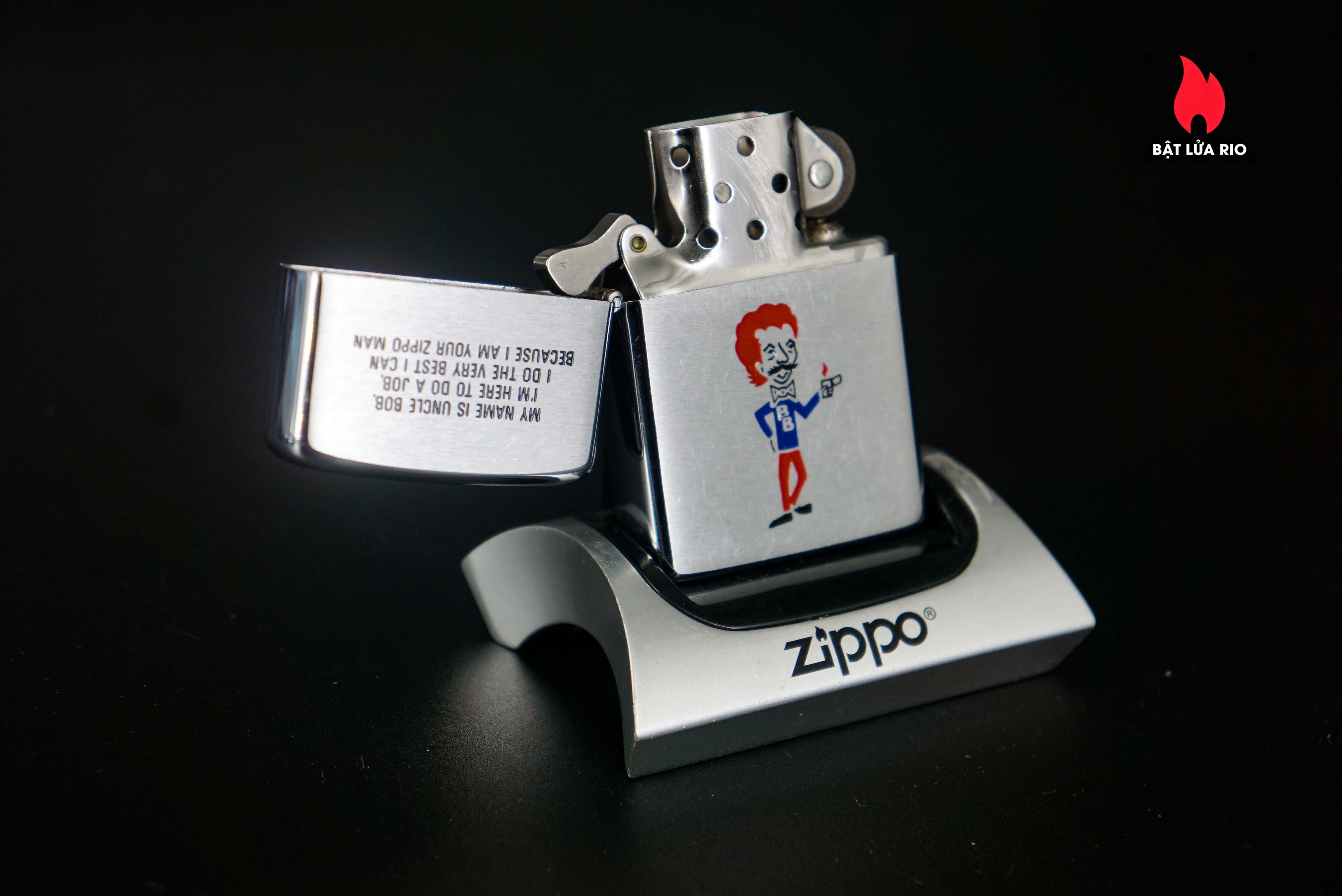 Zippo Xưa 1973 – Zippo Man – Uncle BOB