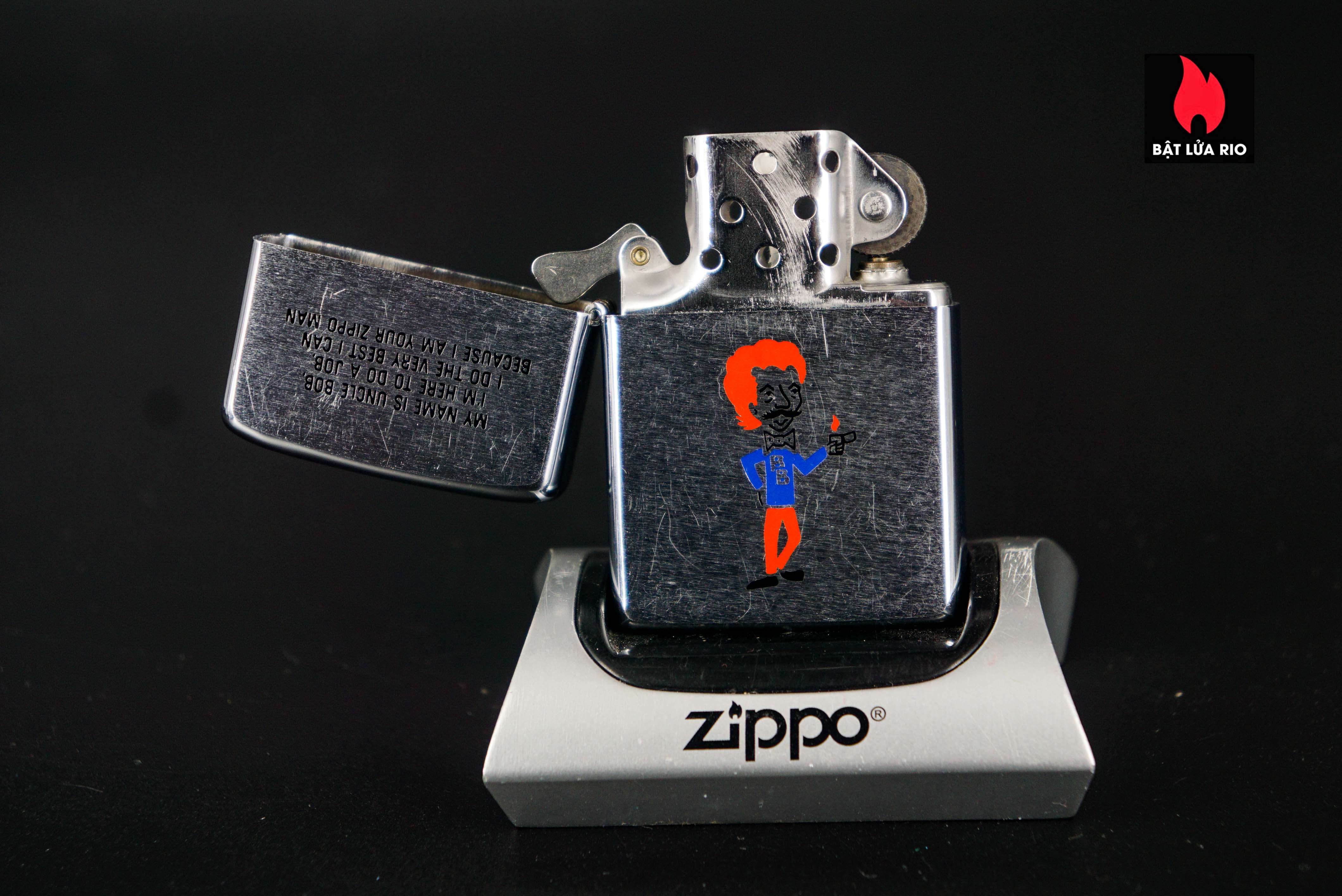 Zippo Xưa 1973 – Zippo Man – Uncle BOB
