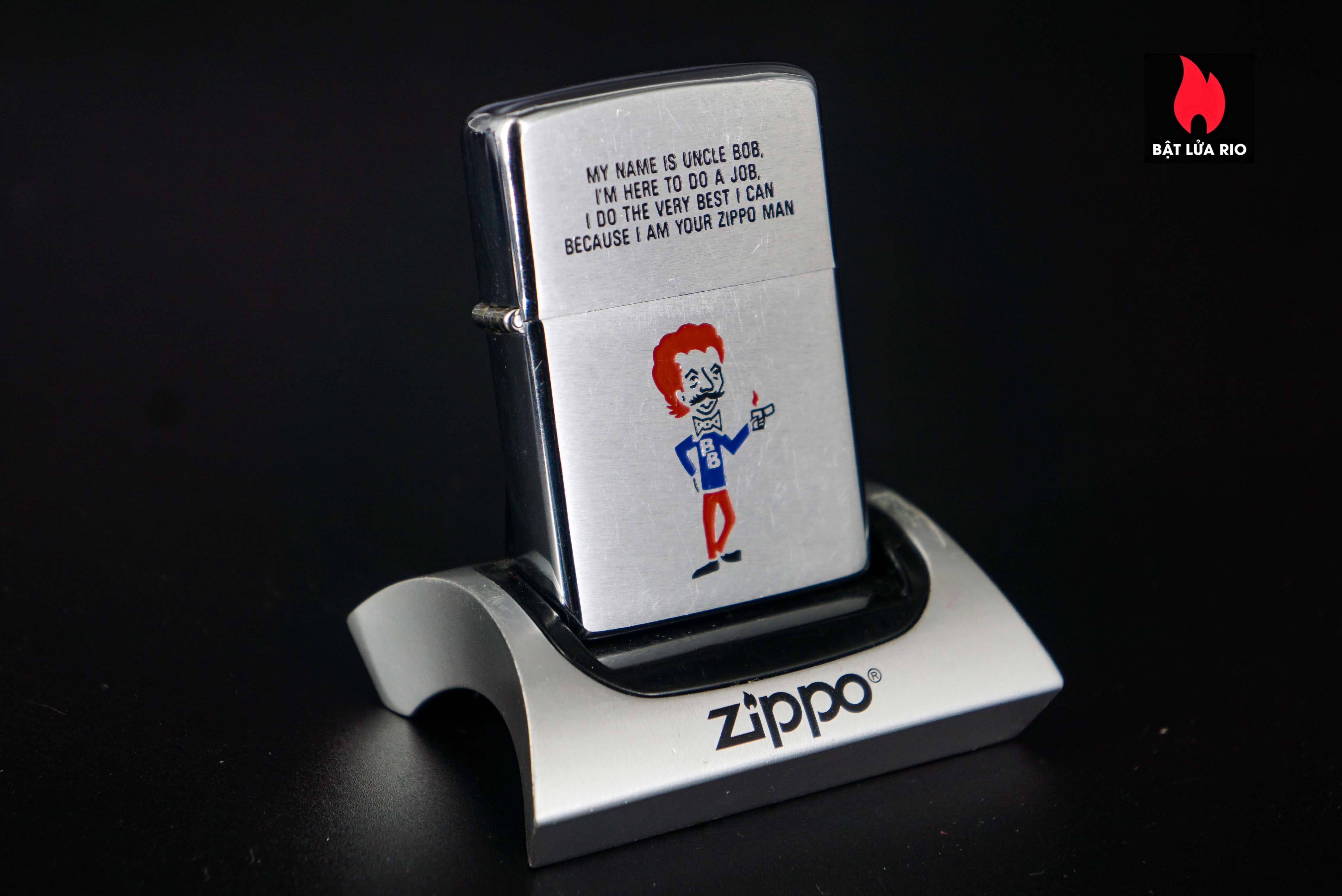 Zippo Xưa 1973 – Zippo Man – Uncle BOB
