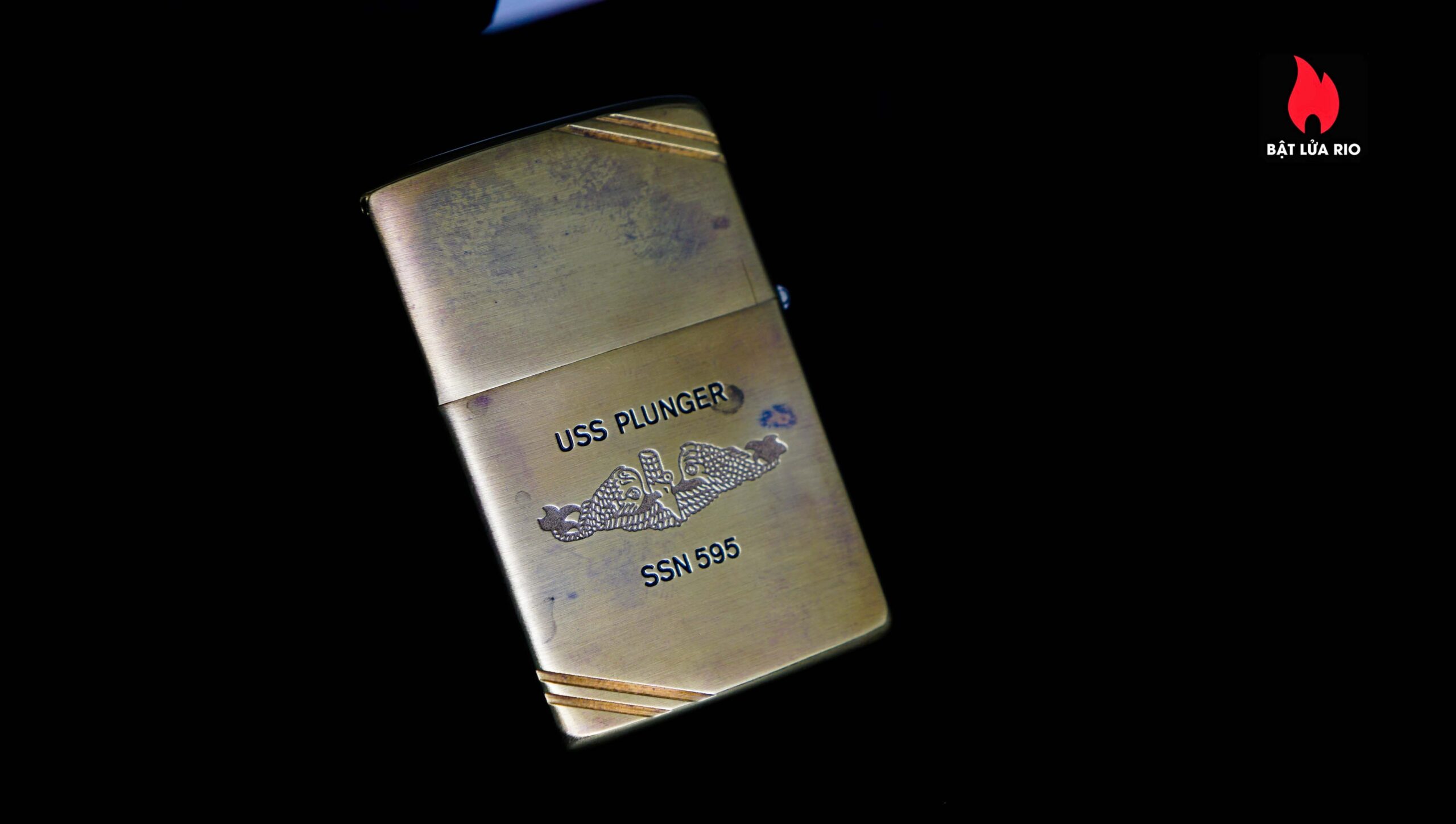Zippo Chu Niên 1932-1982 – Đồng Nguyên Khối – USS Plunger SSN 595