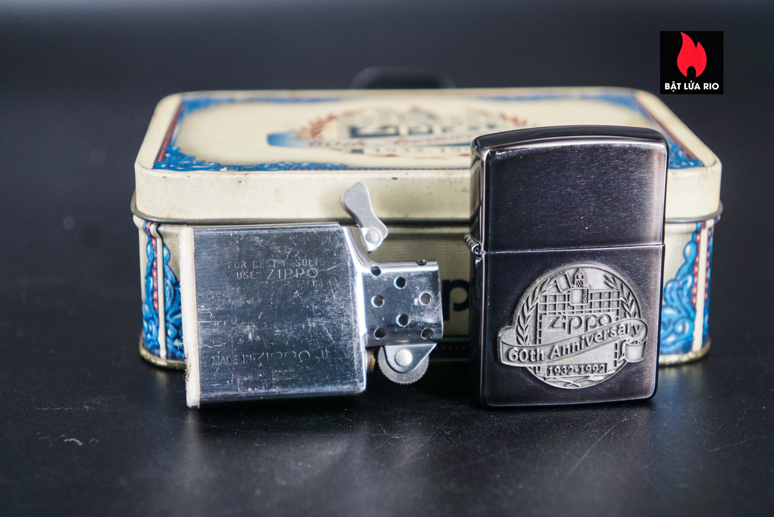 Zippo Chu niên 1932 -1992 – Midnight – 60th Anniversary Limited Edition