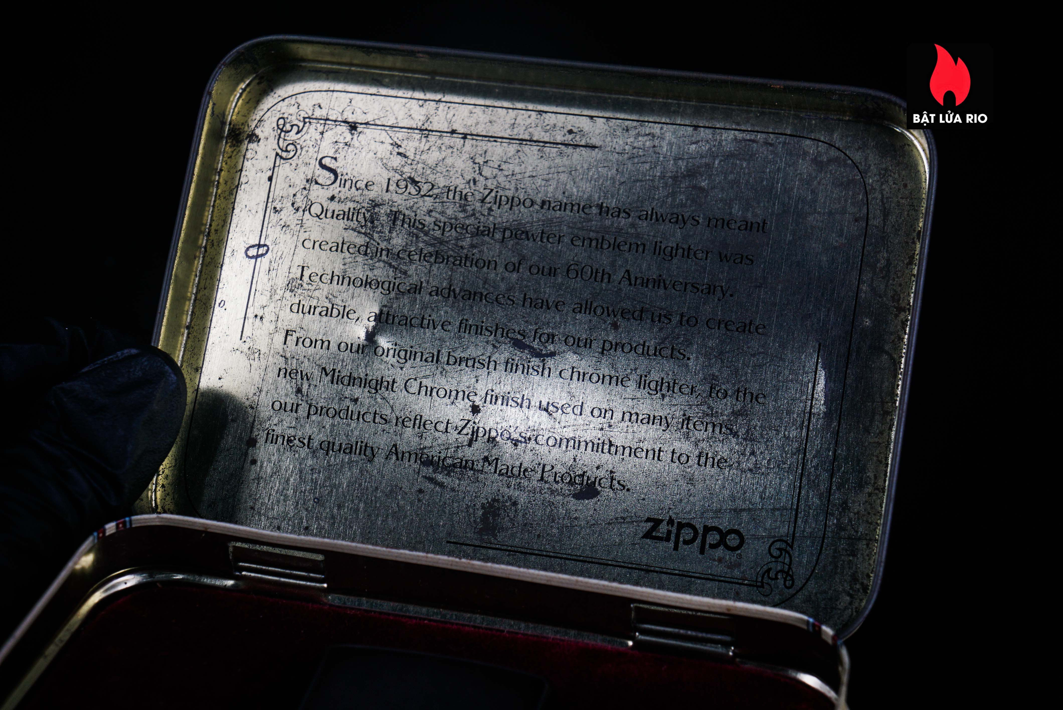 Zippo Chu niên 1932 -1992 – Midnight – 60th Anniversary Limited Edition