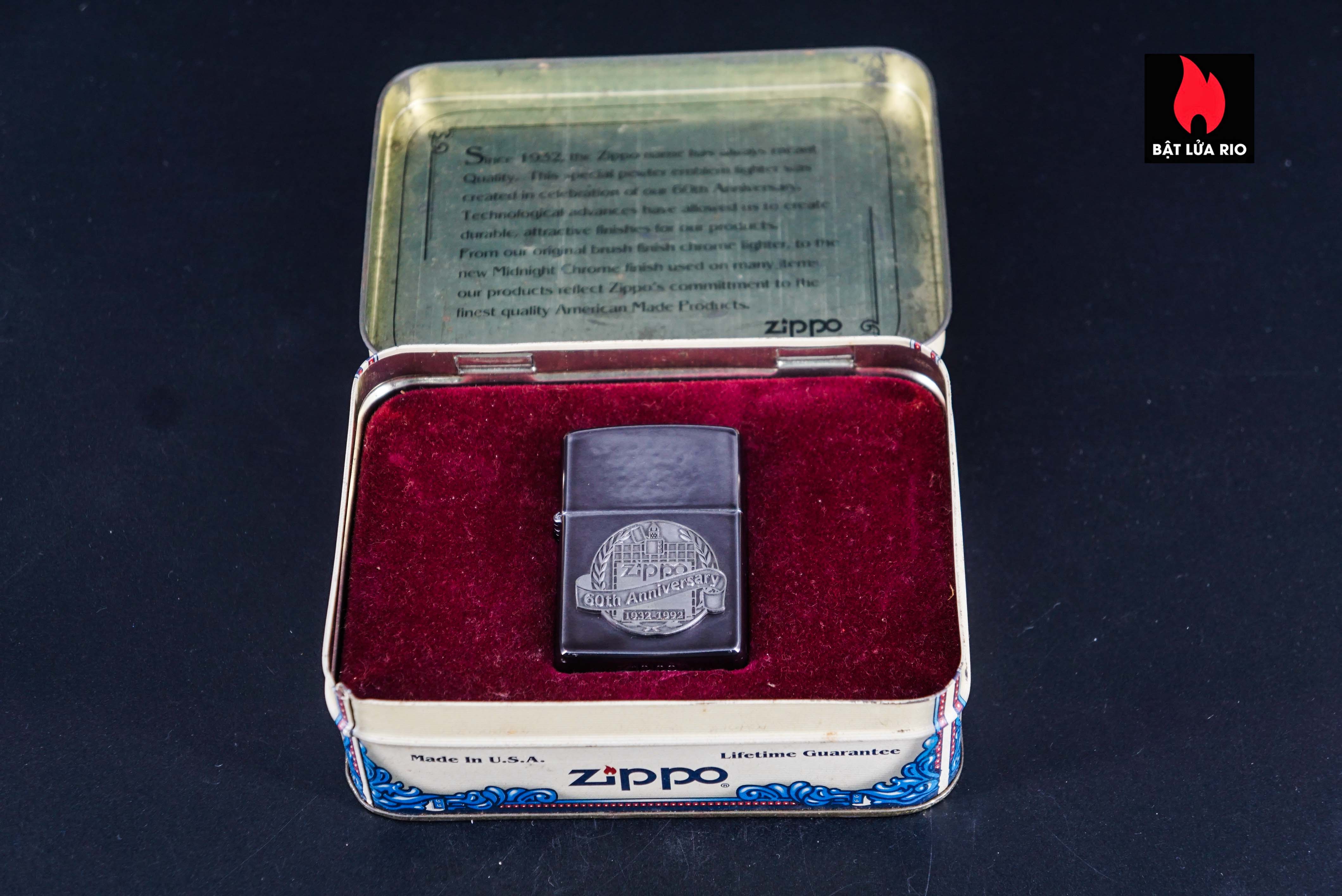 Zippo Chu niên 1932 -1992 – Midnight – 60th Anniversary Limited Edition