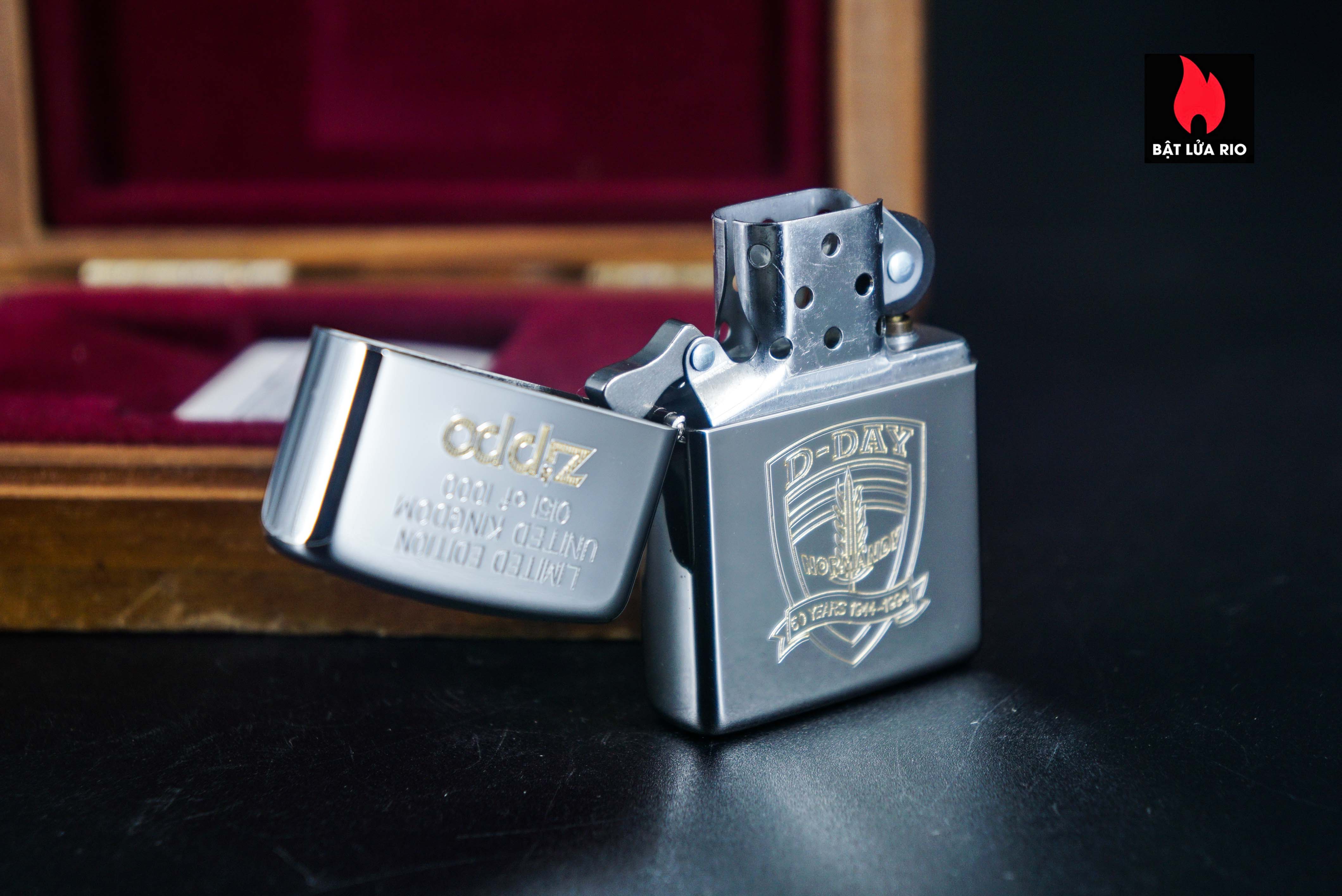 Zippo La Mã 1994 – D-Day United KingDom – Silver Plate – Limited 0151 ...