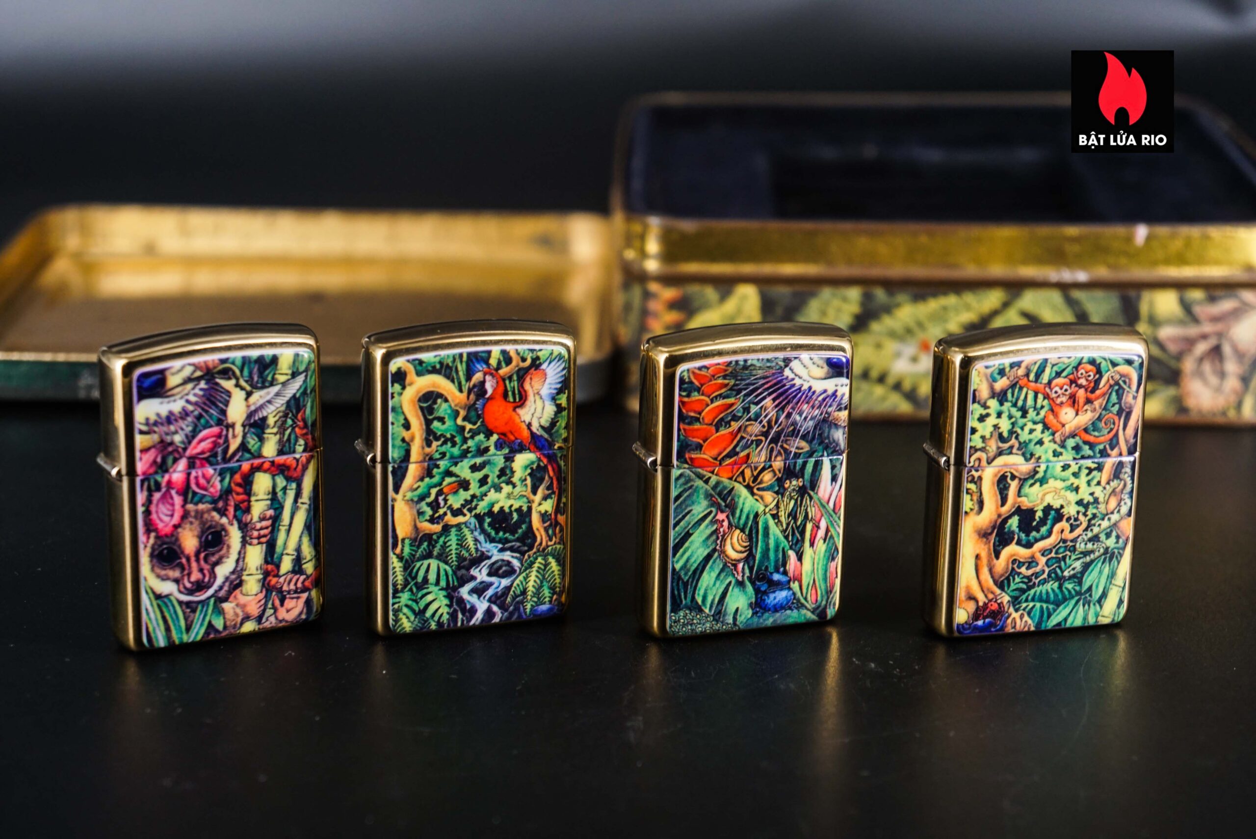 Zippo Set 1995 – Zippo Collectible 1995 COTY – Mystery of the Forest