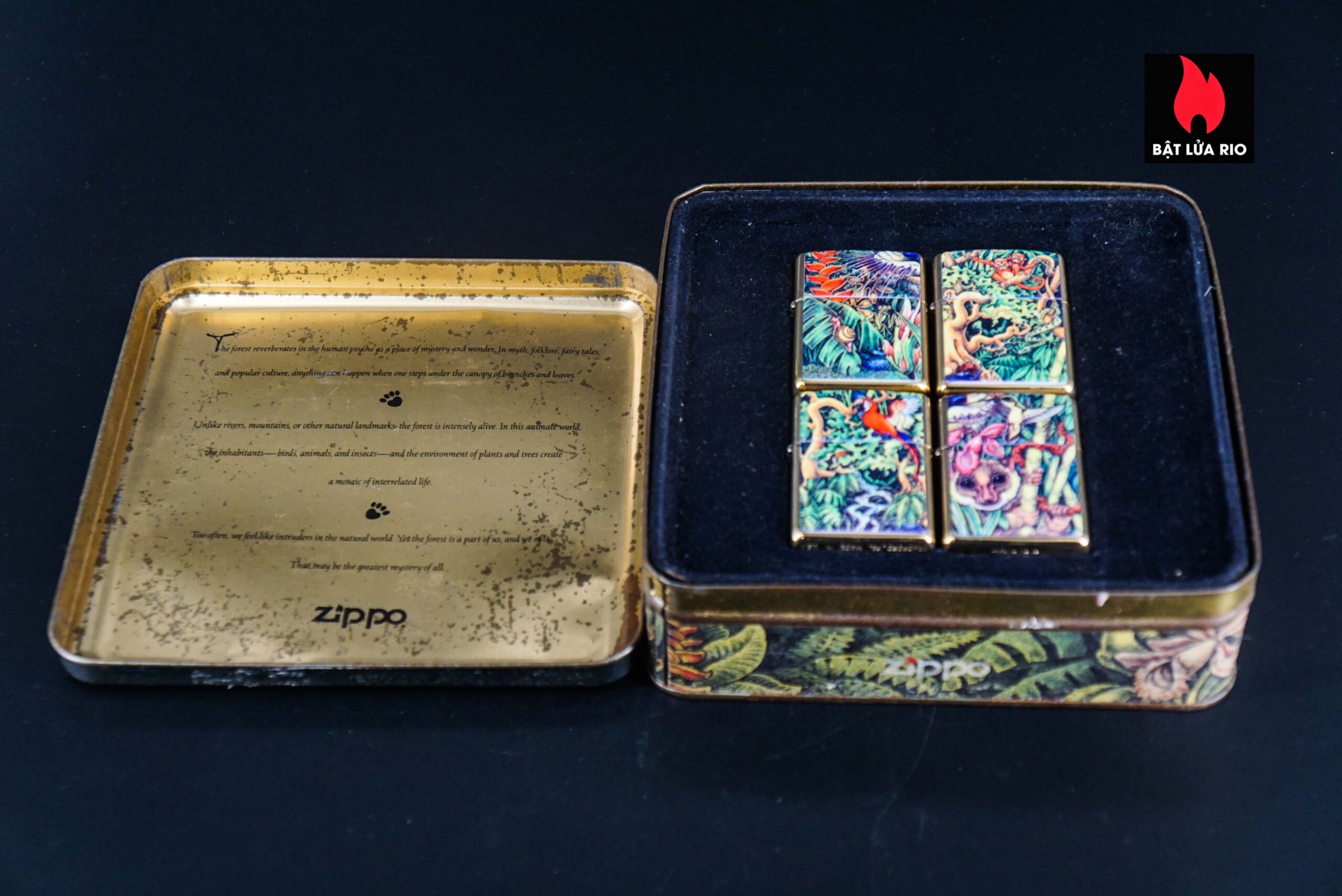 Zippo Set 1995 – Zippo Collectible 1995 COTY – Mystery of the Forest
