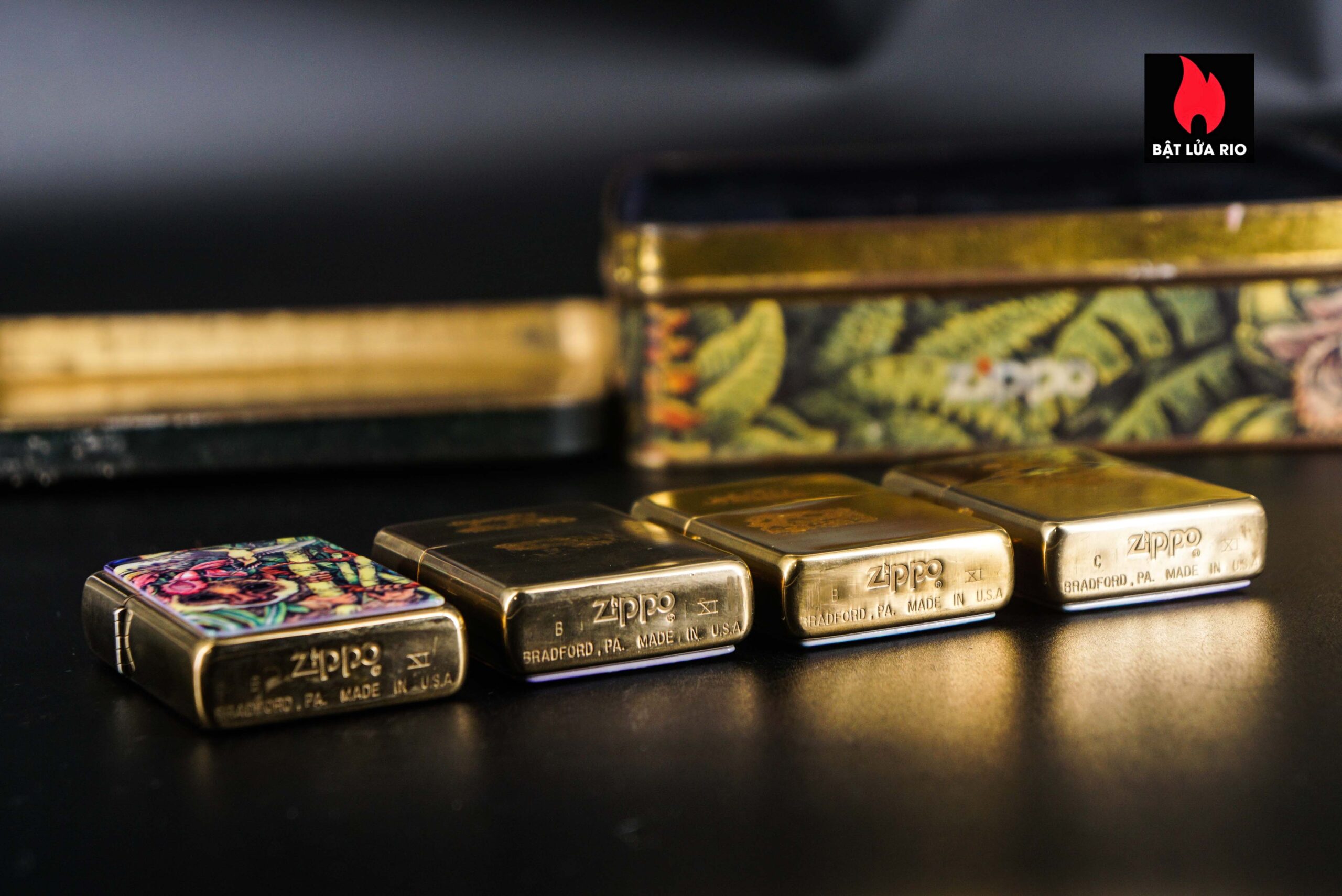 Zippo Set 1995 – Zippo Collectible 1995 COTY – Mystery of the Forest