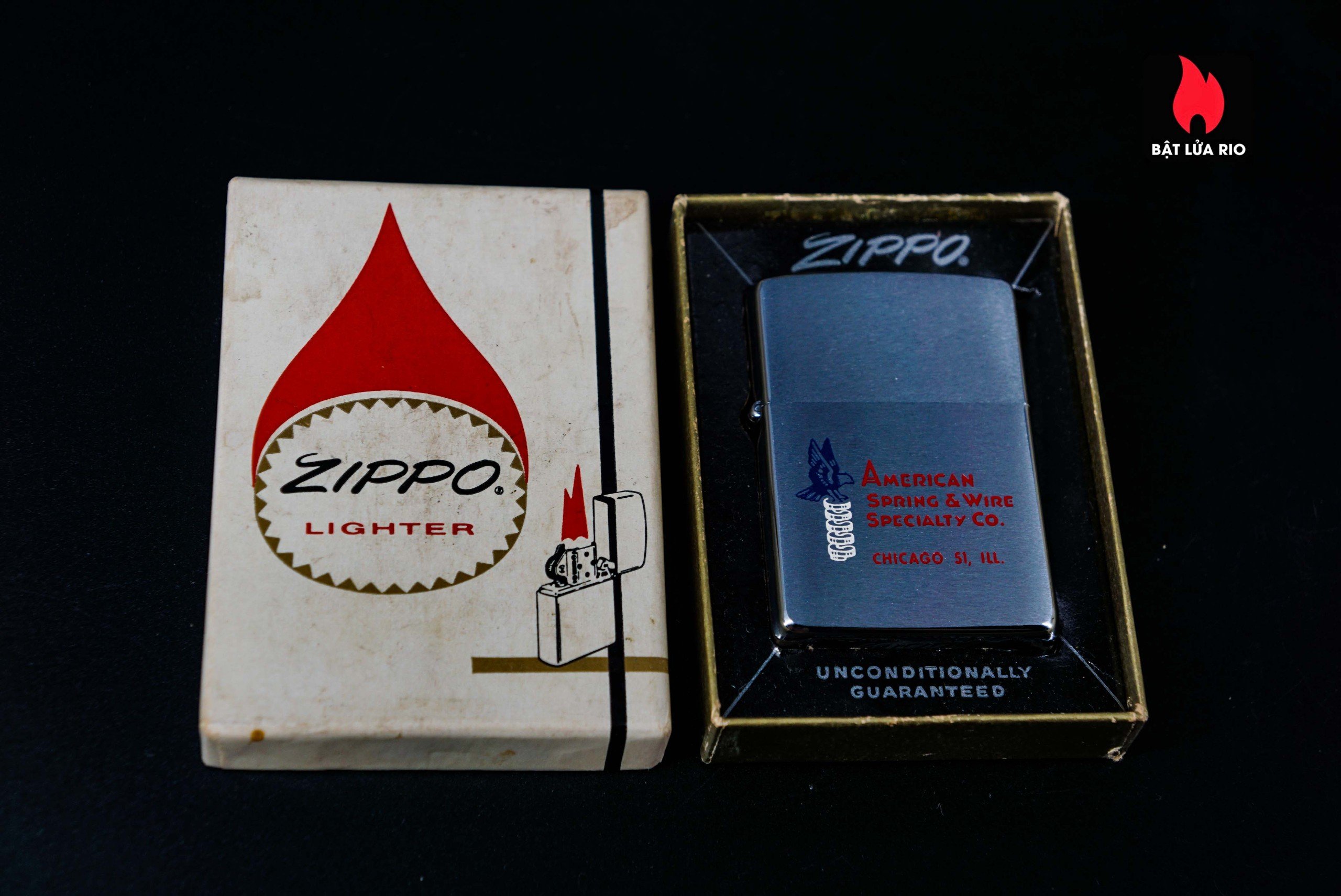 Zippo Xưa 1963 – American Spring & Wire Specialty