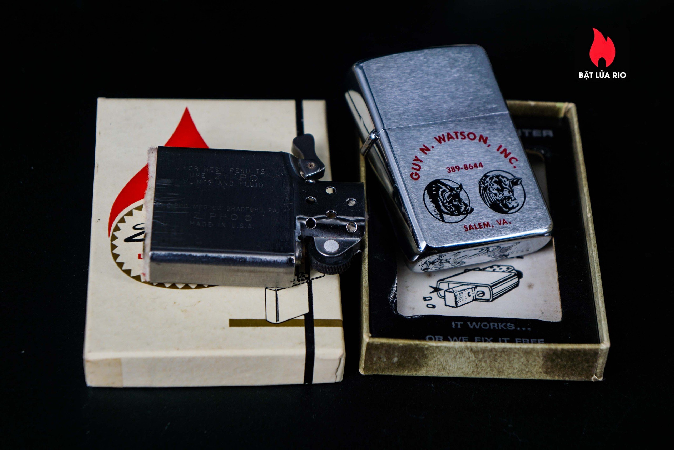 Zippo Xưa 1968 – Guy N. Watson Inc