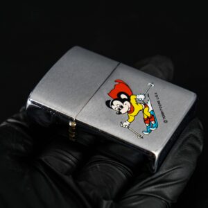 Zippo Xưa 1982 – Mighty Mouse skiing - By Terrytoons