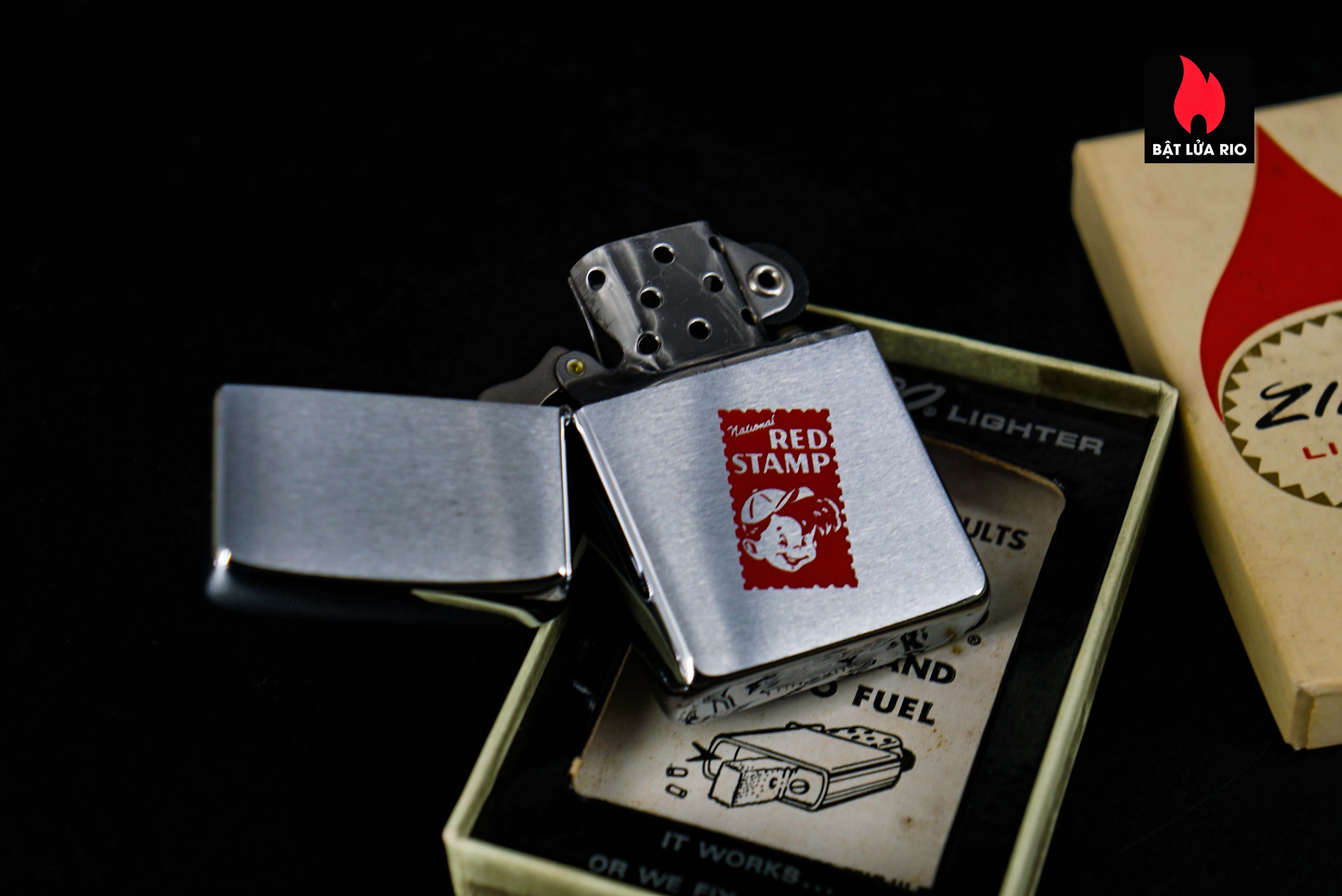 Zippo Xưa 1961 – National Red Stamp