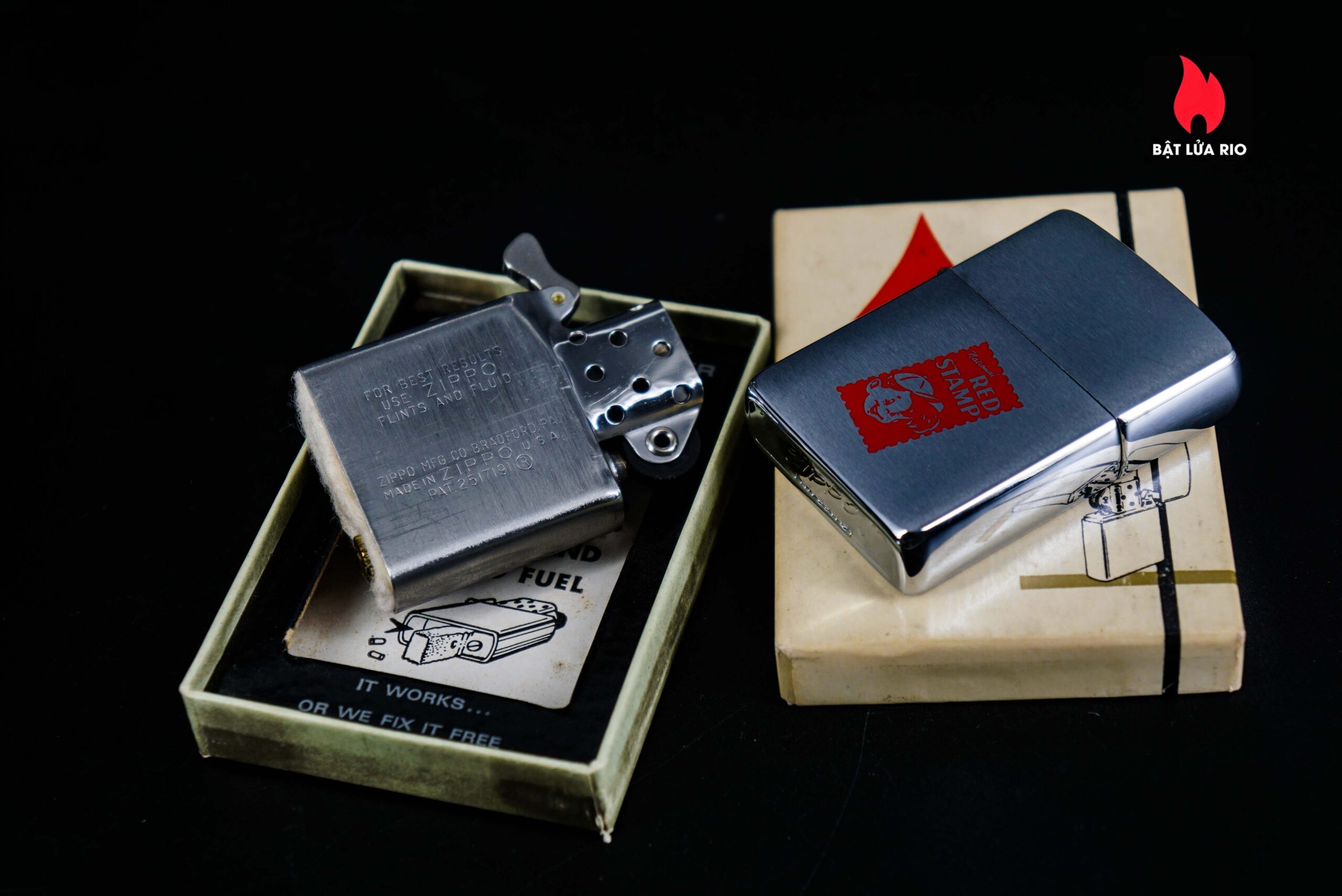 Zippo Xưa 1961 – National Red Stamp