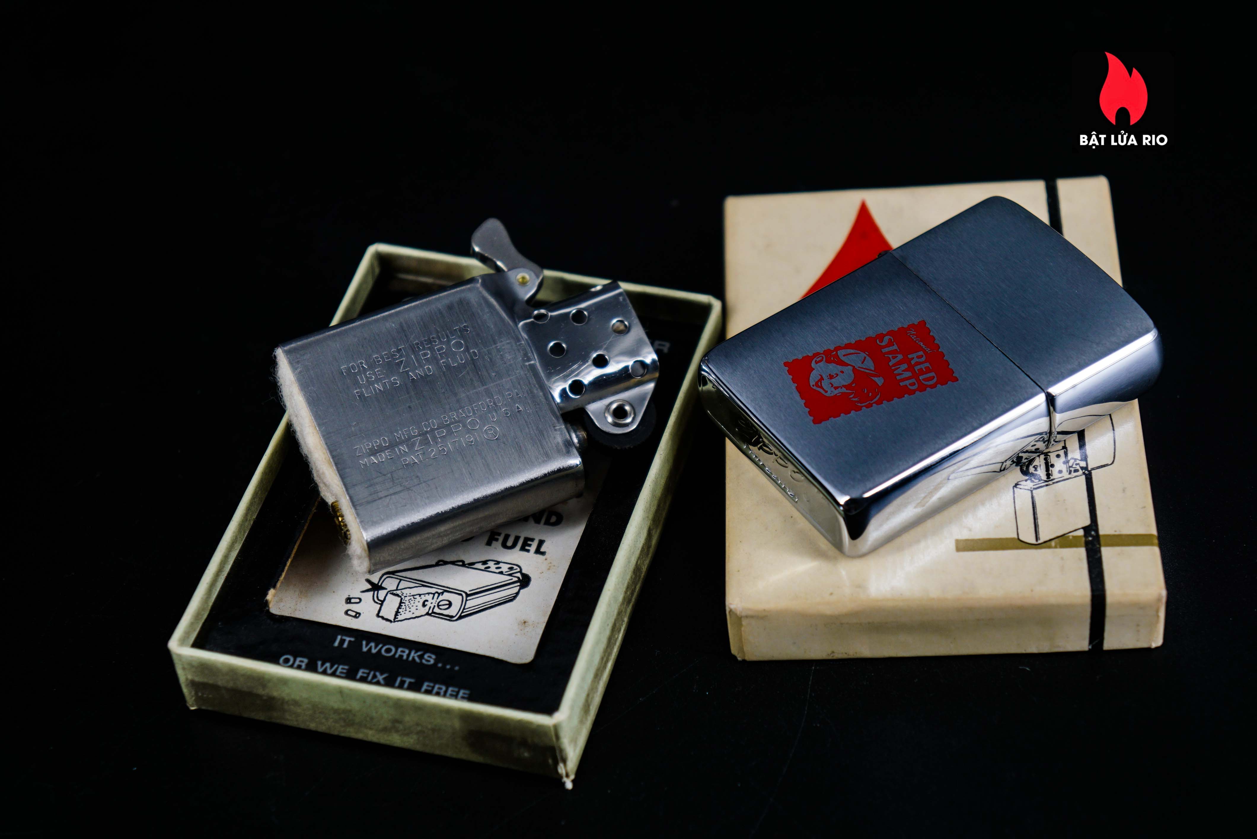 Zippo Xưa 1961 – National Red Stamp