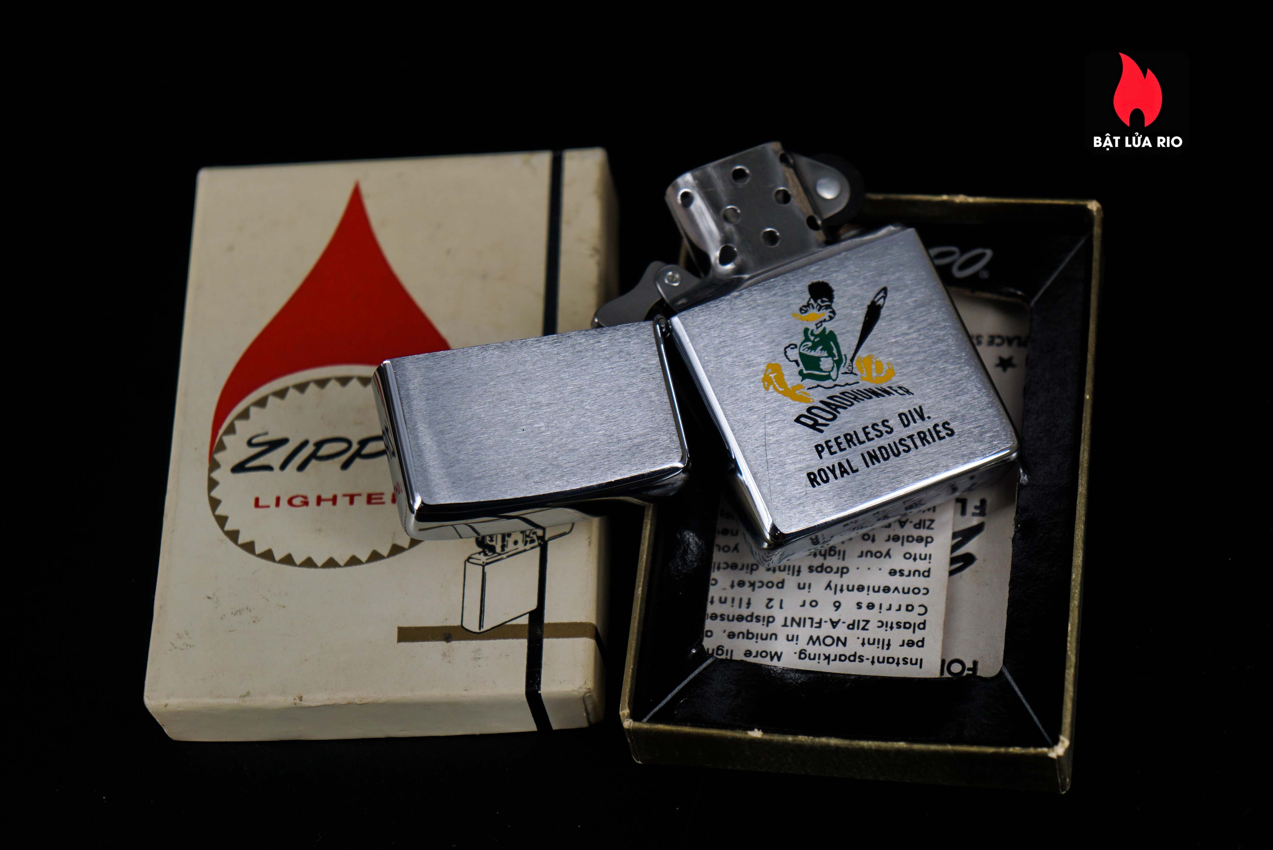 Zippo Xưa 1977 – Peerless Roadrunner