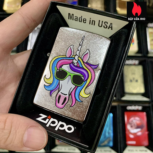 Zippo 207 Unicorn Face
